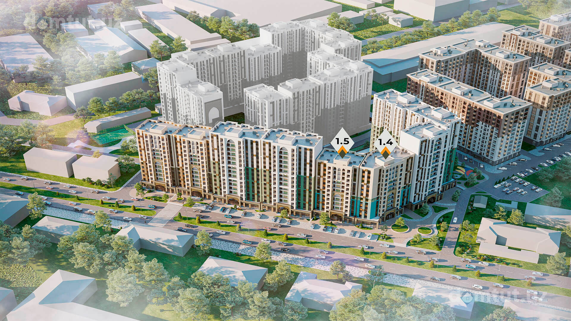 Жилой Комплекс Assalom Jomiy | Новостройки в Ташкенте | Domtut